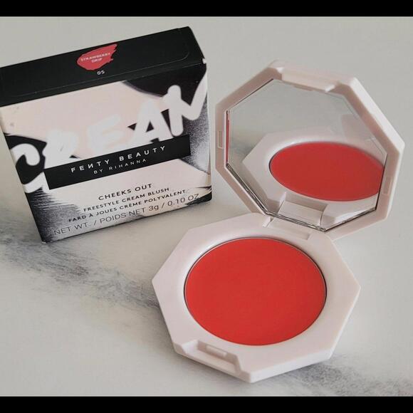 Makeup | Fenty Cheeks Out Cream Blush 5 Strawberry Drip | Poshmark